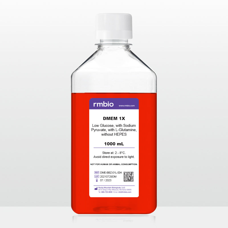 DMEM-004: DMEM 1X, Low Glucose, With L-glutamine, With Sodium Pyruvate ...