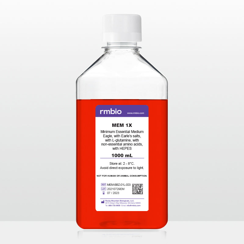 MEM-003: MEM 1X with Earle's Salts, with L-Glutamine, with nonessentia ...